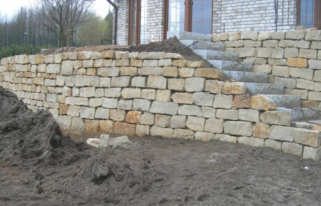Natursteinmauer | Galabau Mähler | Traumgarten